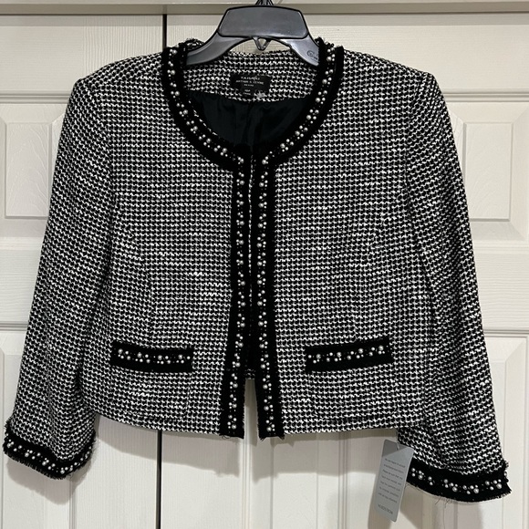 Tahari ASL | Jackets & Coats | New Tahari By Asl Pammy Black White ...